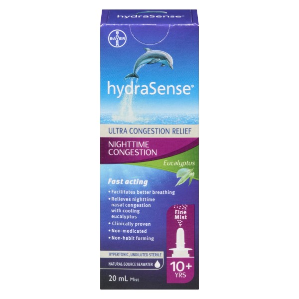 Buy hydraSense Natural Source Nasal & Sinus Congestion Relief Spray in ...