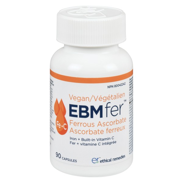 HealthSnap | EBMfer Ferrous Ascorbate Iron Therapy, 90 Capsules