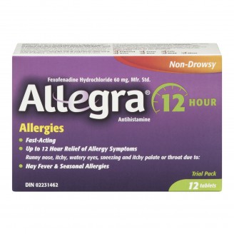 Buy Allegra 12 Hour in Canada - Free Shipping | HealthSnap.ca